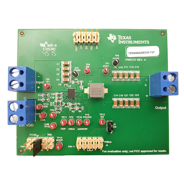 TPS549A20EVM-737 Texas Instruments | Placas de desarrollo, kits, programadores | DigiKey